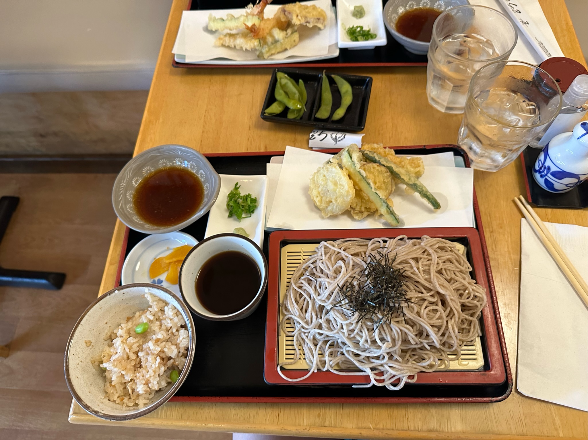 i-naba Soba with veg tempura – ono okinawa